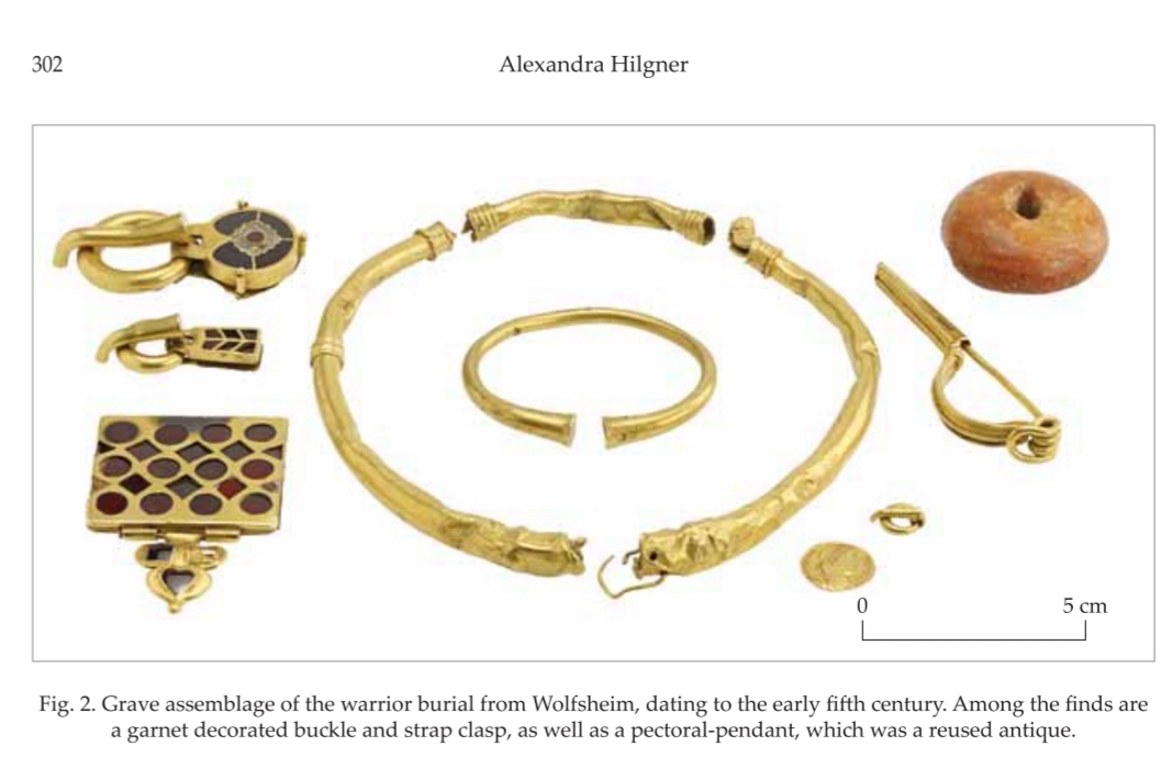 “Prince’s Grave” of Wolfsheim. Gold ornament Hatra type, 3rd-4th ...