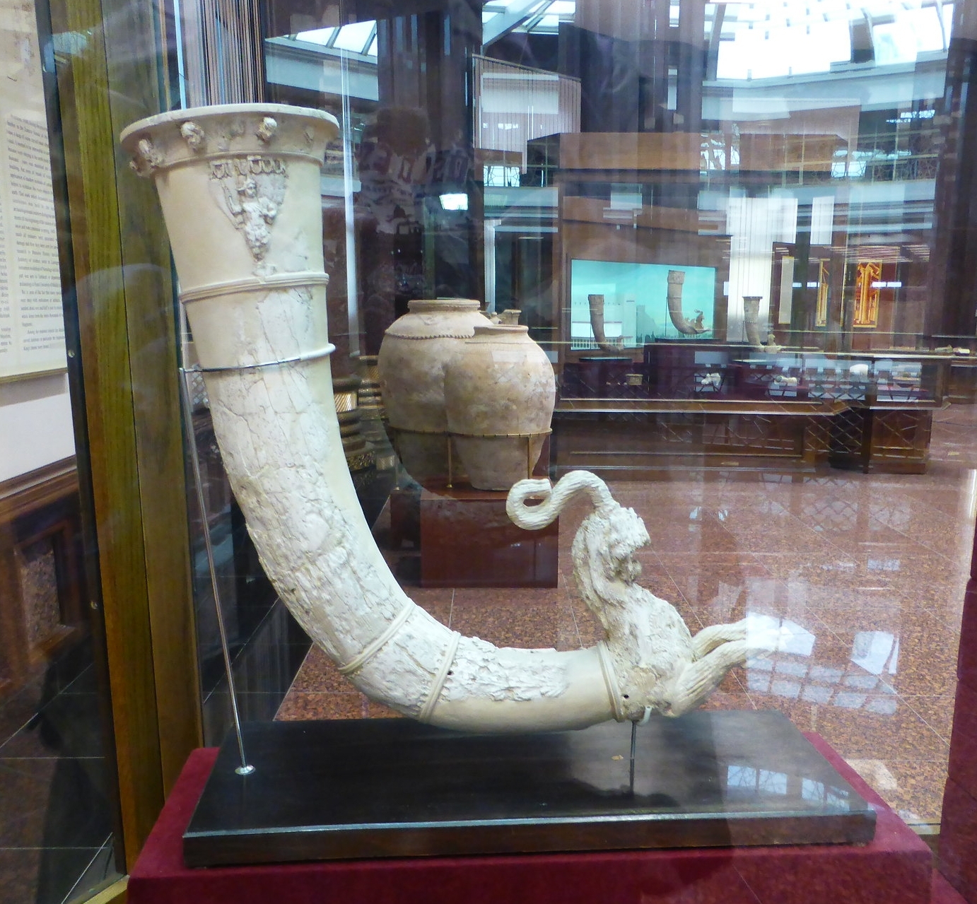 Parthian ivory rhytons from Old Nisa, 3rd – 2nd C BCE – Colors and Stones