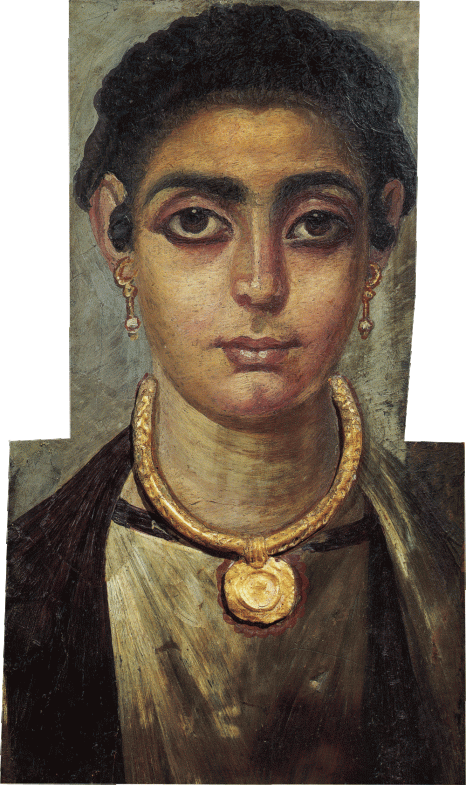 Jewelry on Fayum portraits and the real examples – Colors and Stones