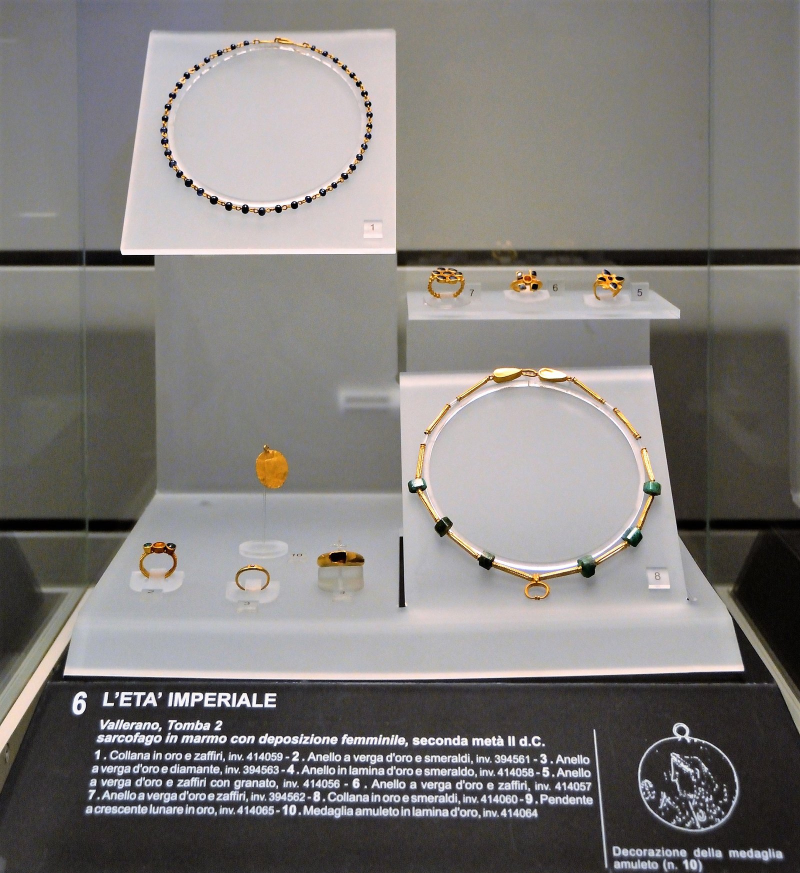 Vallerano necropolis, 2nd-3rd century – Colors and Stones