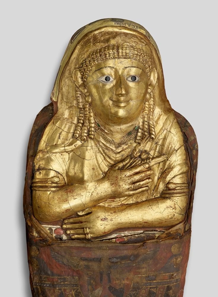 Golden mummies from Egypt with 3D jewelry – Colors and Stones